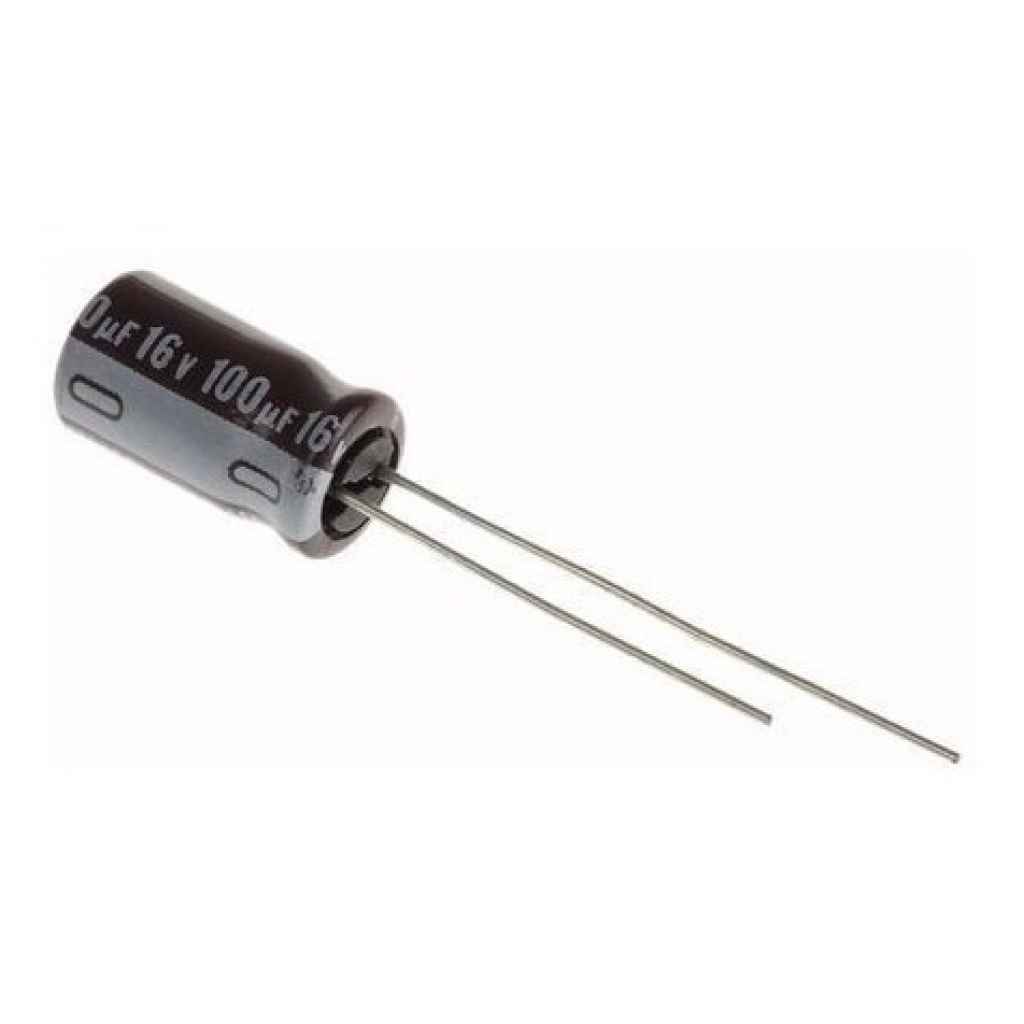 Capacitor Electrolítico 100uF 16V – Sieeg Ingeniería