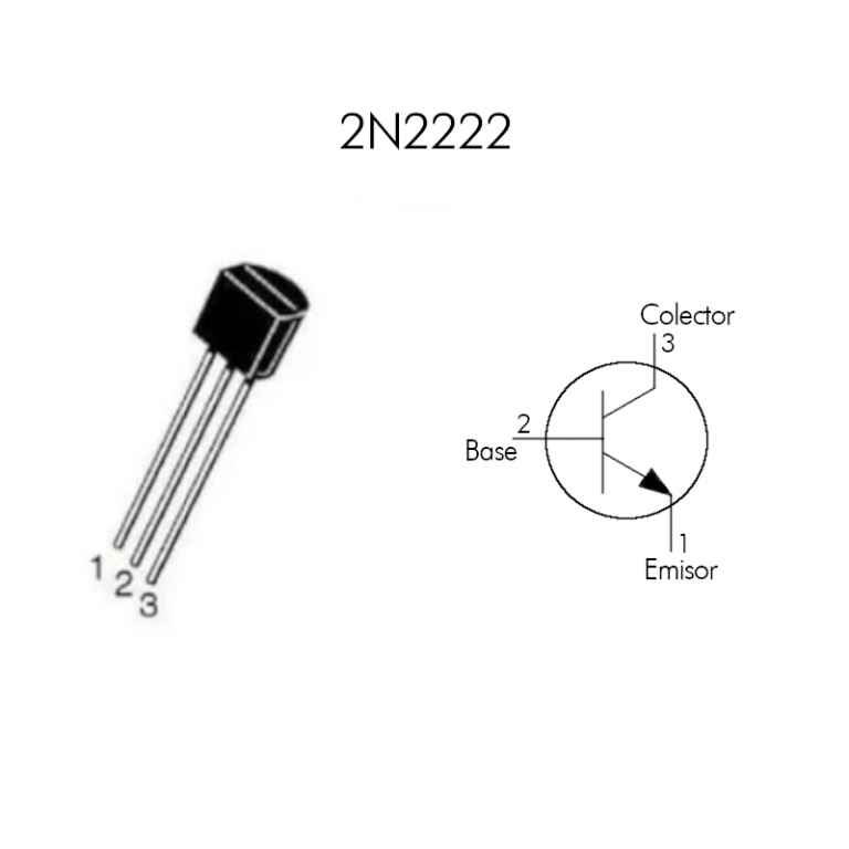 Transistor 2N2222 NPN – Sieeg Ingeniería