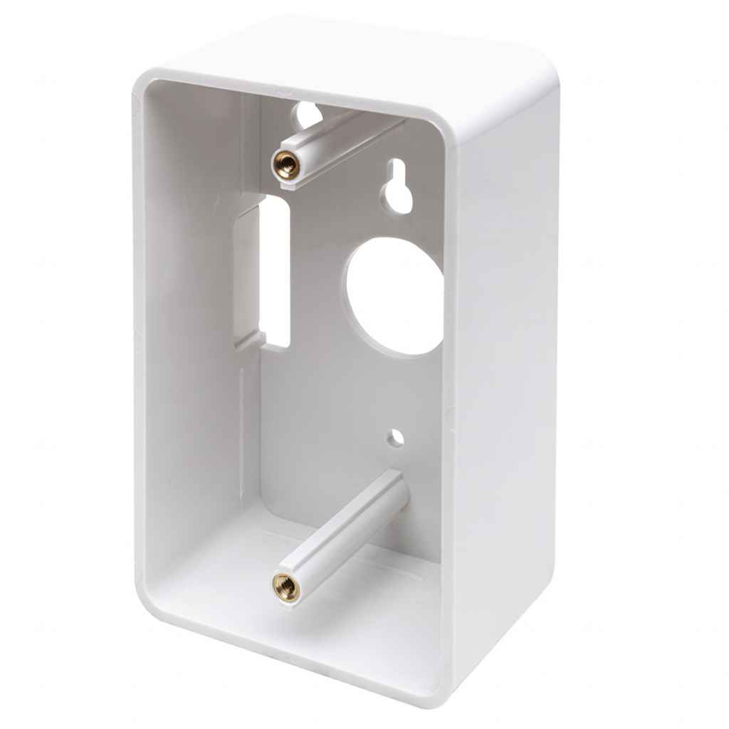Caja de pared blanca para cable de red RJ11/RJ45. – Sieeg Ingeniería