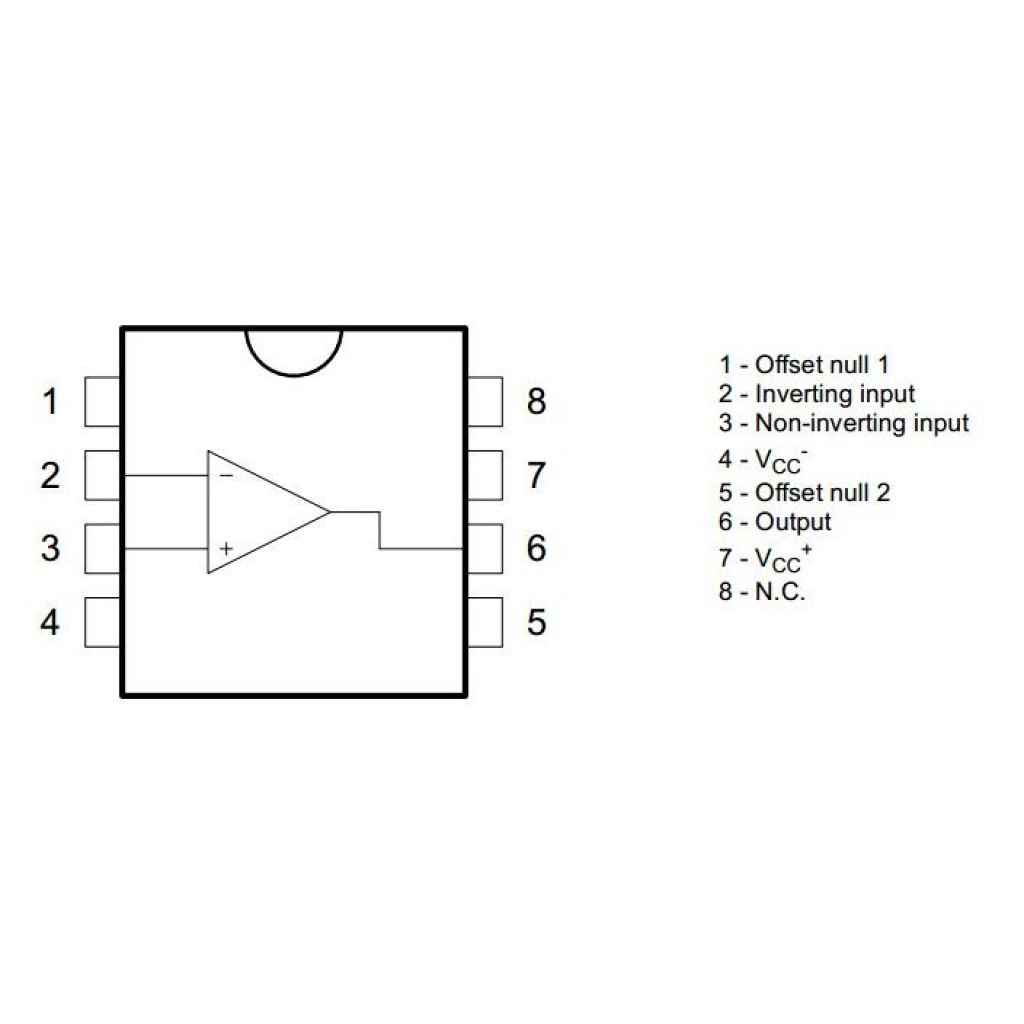 741 SMD Opamp. de Propósito General – Sieeg Ingeniería