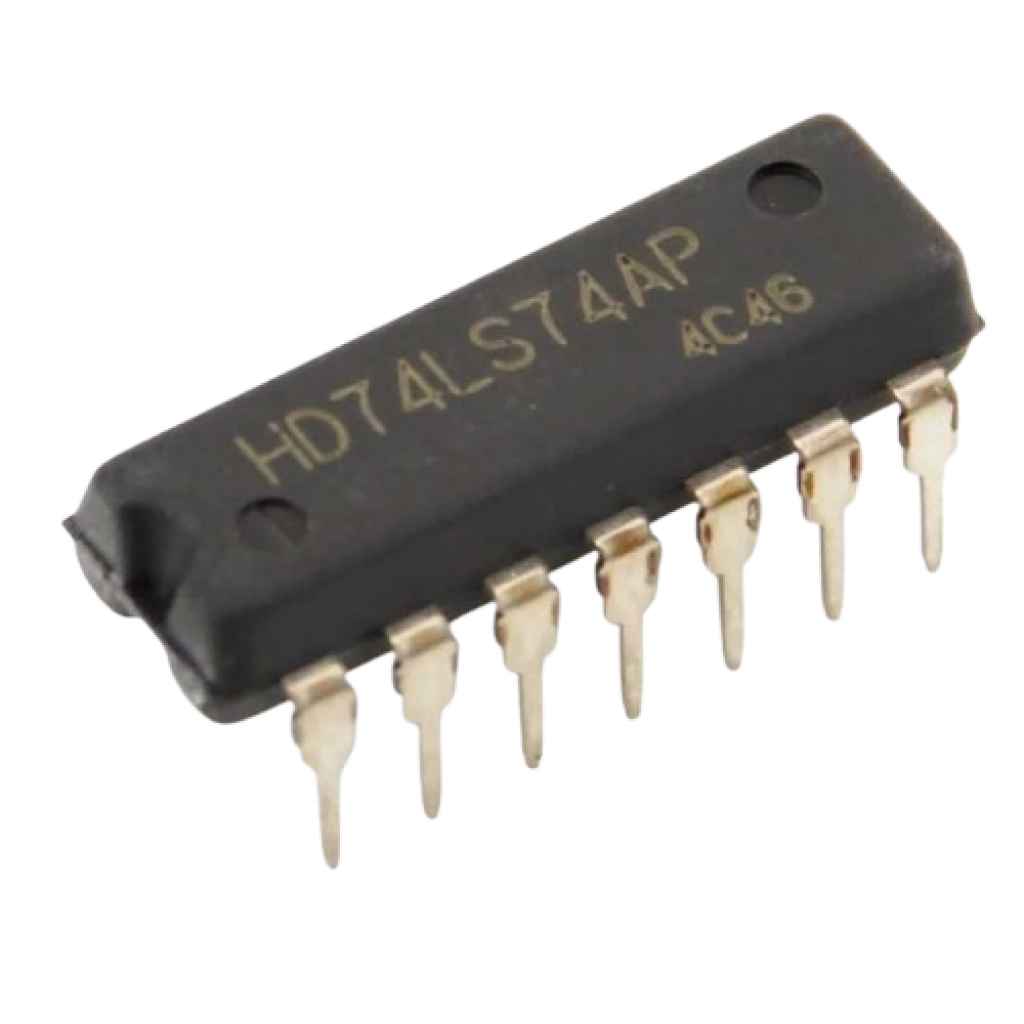 7474 74LS74 Flip-Flop tipo D con disparo de subida dual. – Sieeg Ingeniería