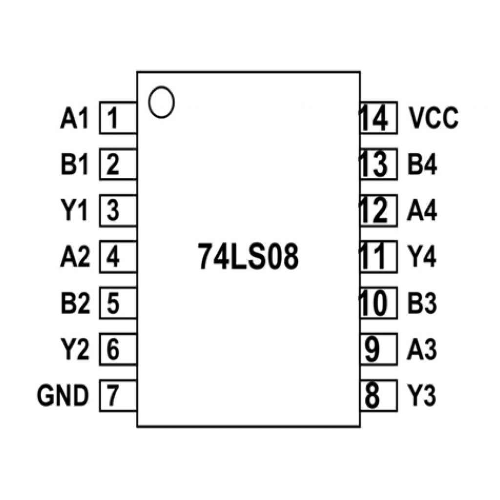7408 74LS08 Compuerta lógica AND. – Sieeg
