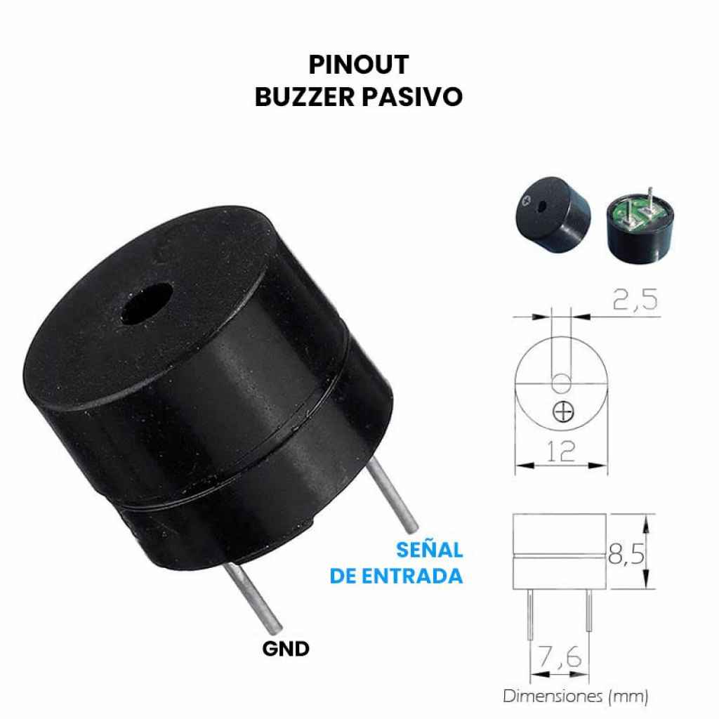 Buzzer pasivo – Sieeg Ingeniería