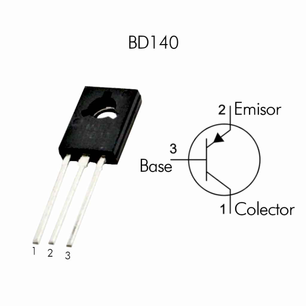 Transistor BD140 PNP. – Sieeg Ingeniería