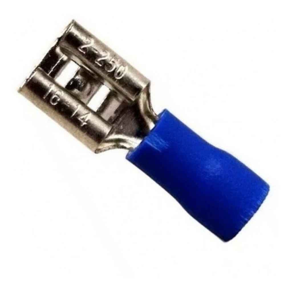 Terminal hembra 1/4″ azul 14/16 AWG 1pza zapata hembra. – Sieeg Ingeniería