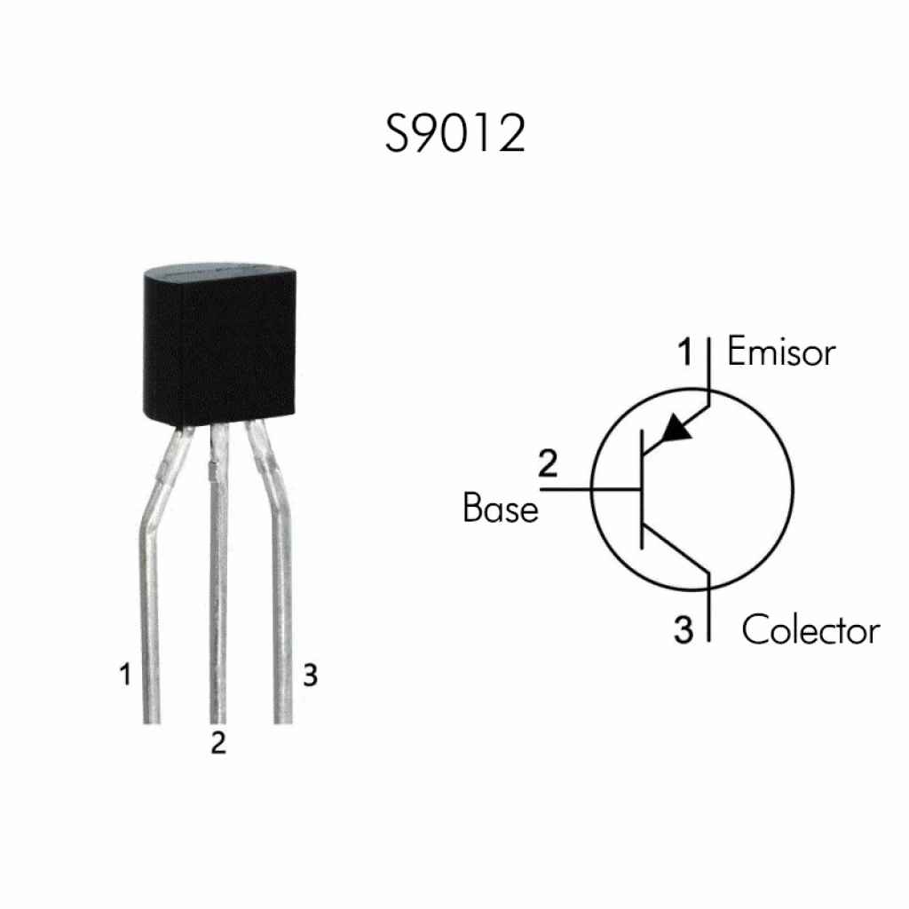 Transistor S9012 PNP. – Sieeg