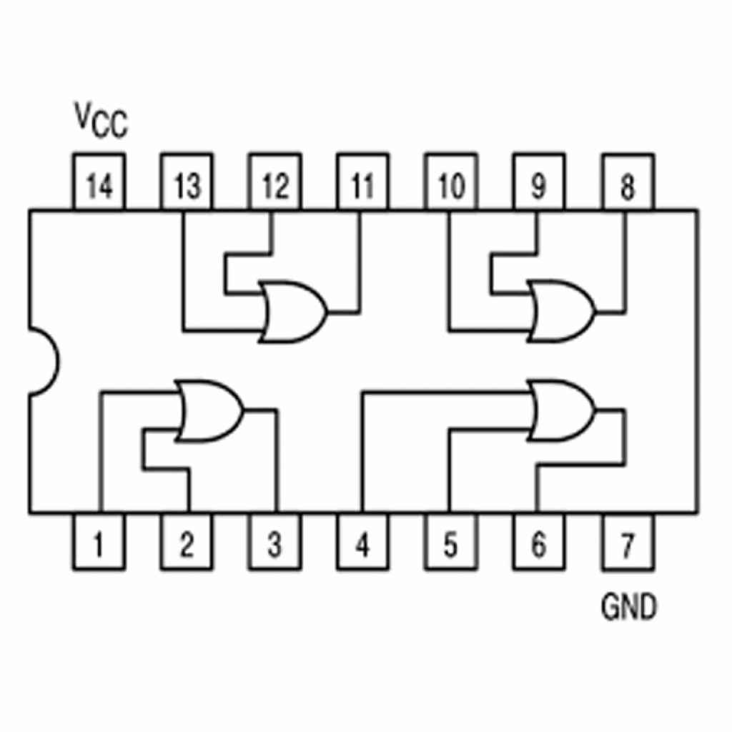 7432 74LS32 Compuerta lógica OR. – Sieeg Ingeniería