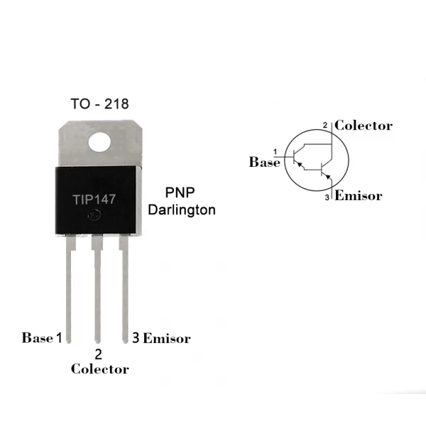 Transistor TIP147 PNP. – Sieeg
