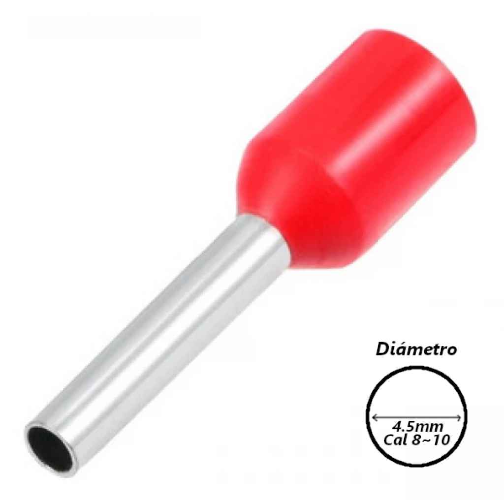 Terminal ferrul E10-12 21mm-12mm rojo. – Sieeg Ingeniería