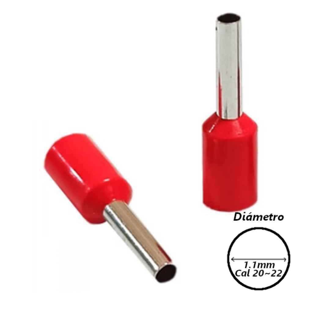 Terminal ferrul E1008 14mm-8mm rojo. – Sieeg Ingeniería