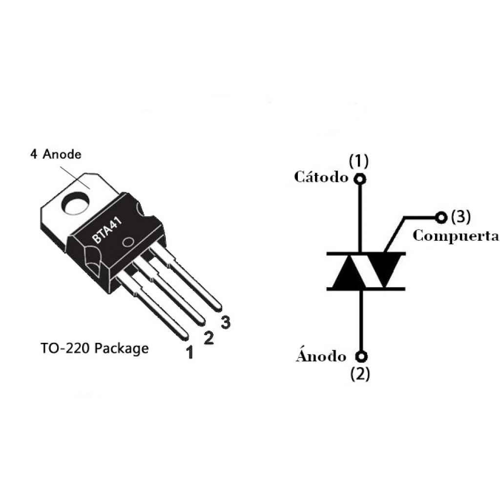 Triac BTA41600B. – Sieeg Ingeniería