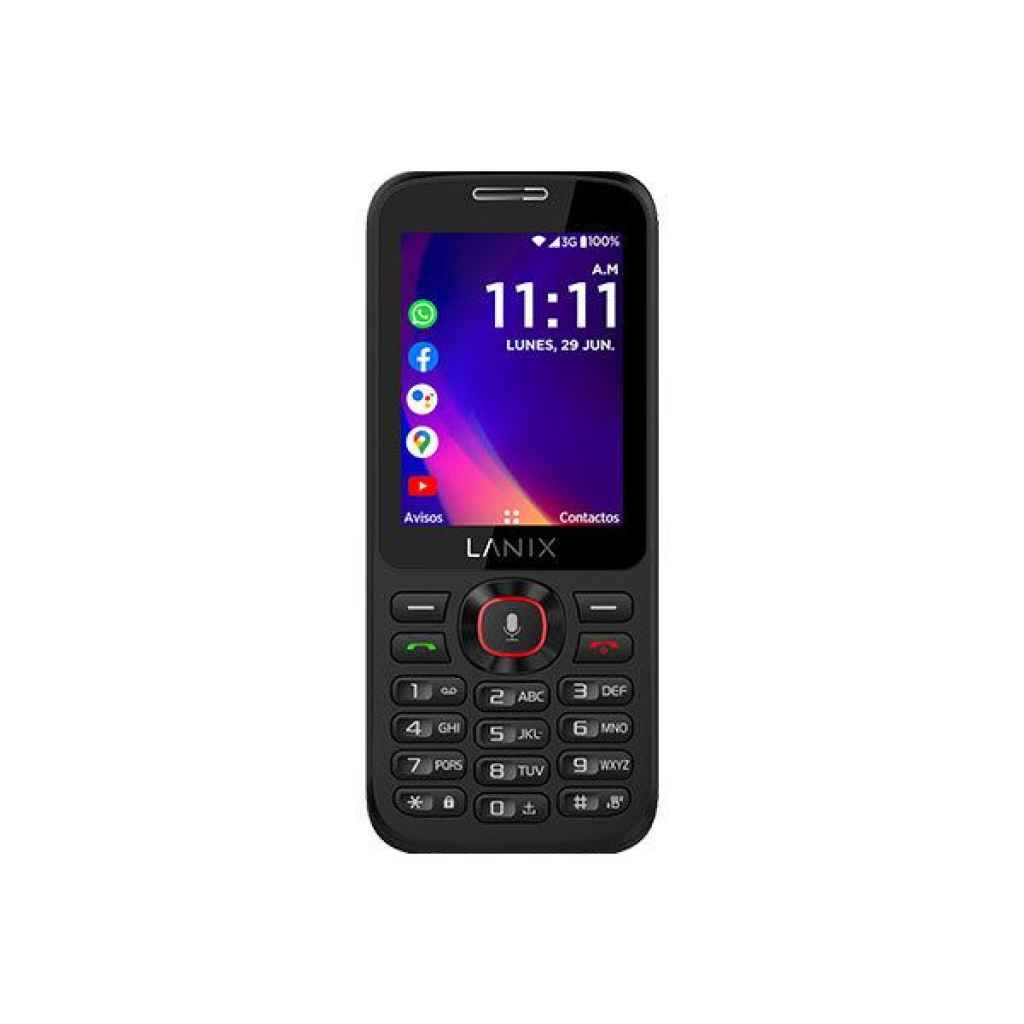 Celular LANIX U340 color negro 28384. – Sieeg Ingeniería