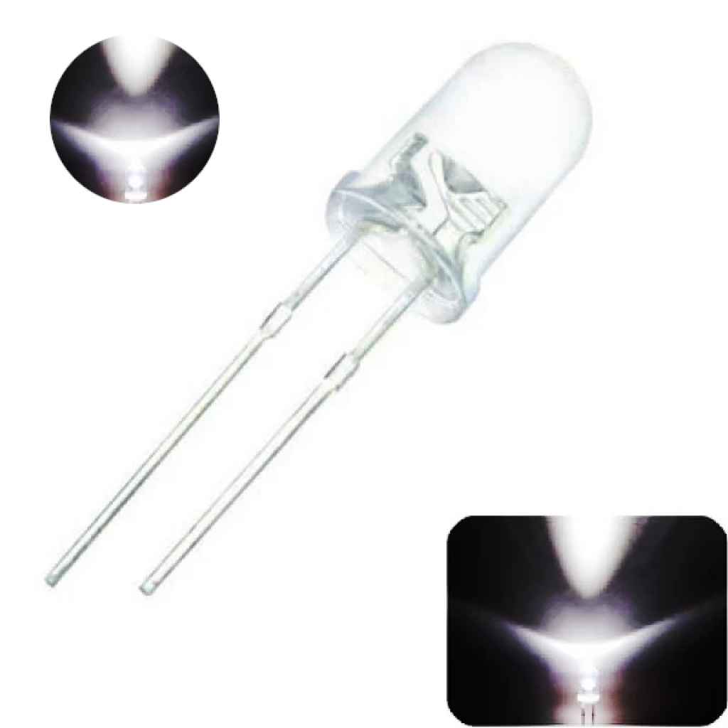 LED ultrabrillante 5mm color blanco. – Sieeg Ingeniería