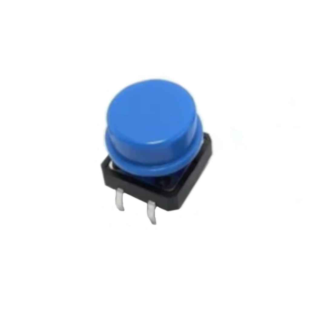 Push Button 12x12mm 4 Pines Con Capuchón Azul – Sieeg Ingeniería