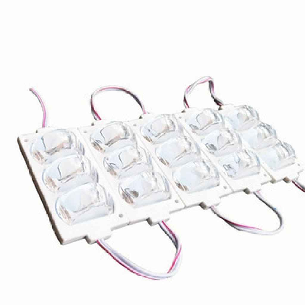 Módulo LED Triple 12V 1A Con Lupa Luz Cálida – Sieeg Ingeniería