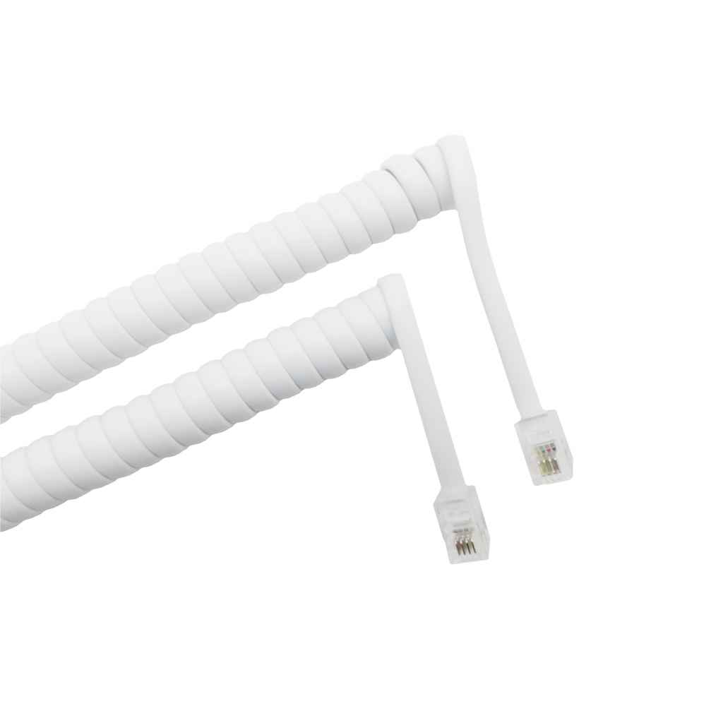 Cable Telefónico Color Blanco de 4.5m – Sieeg Ingeniería