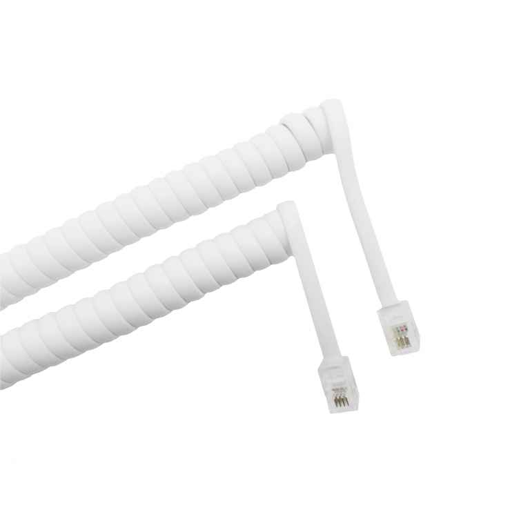 Cable Telefónico Color Blanco de 4.5m – Sieeg Ingeniería