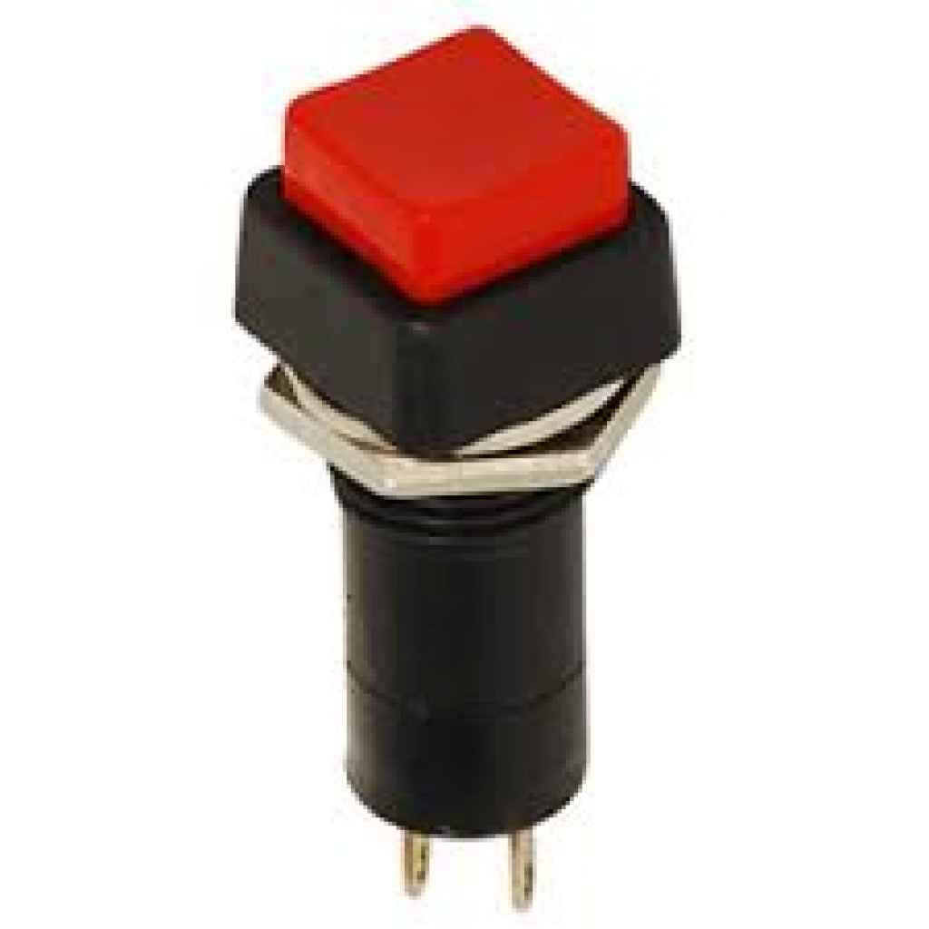 Botón Interruptor Switch Cuadrado Normalmente Abierto Color Rojo 3A ...