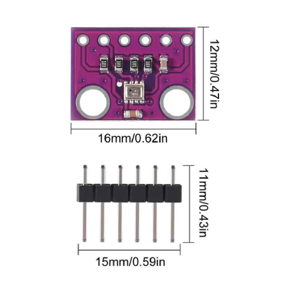 Módulo Sensor Bme280-3.3 De Presión Atmosférica, Humedad y Temperatura Bmp280. – Sieeg Ingeniería