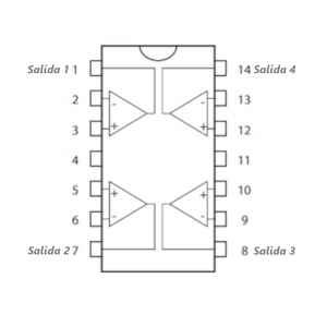 TL074 Amplificador operacional cuadruple. – Sieeg